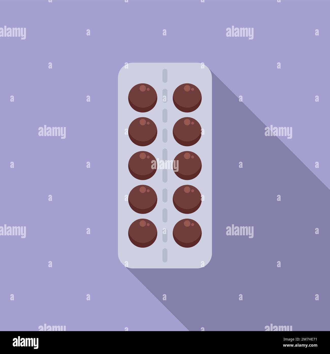 Blister drops icon flat vector. Sore remedy. Drop candy Stock Vector ...