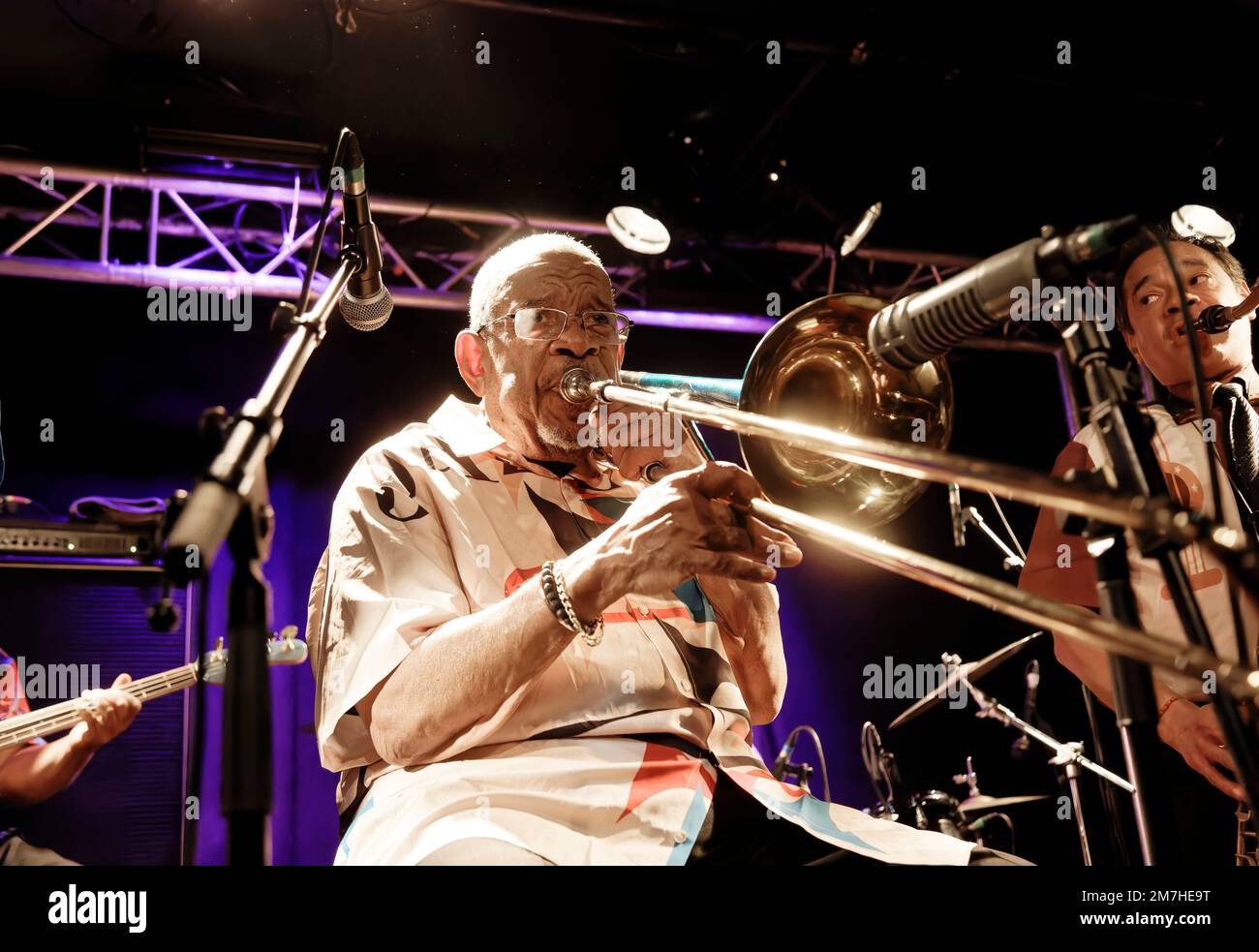 Paris, France. 29th Nov, 2022. Fred Wesley & The JB's perform on the ...