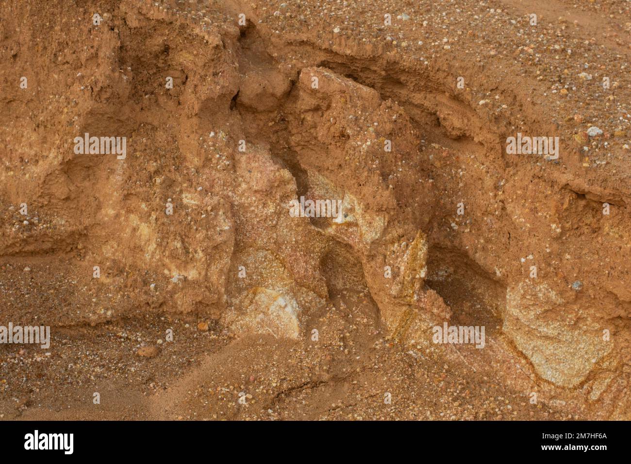 scene around the deserted land due to deforestation and earth mining ...