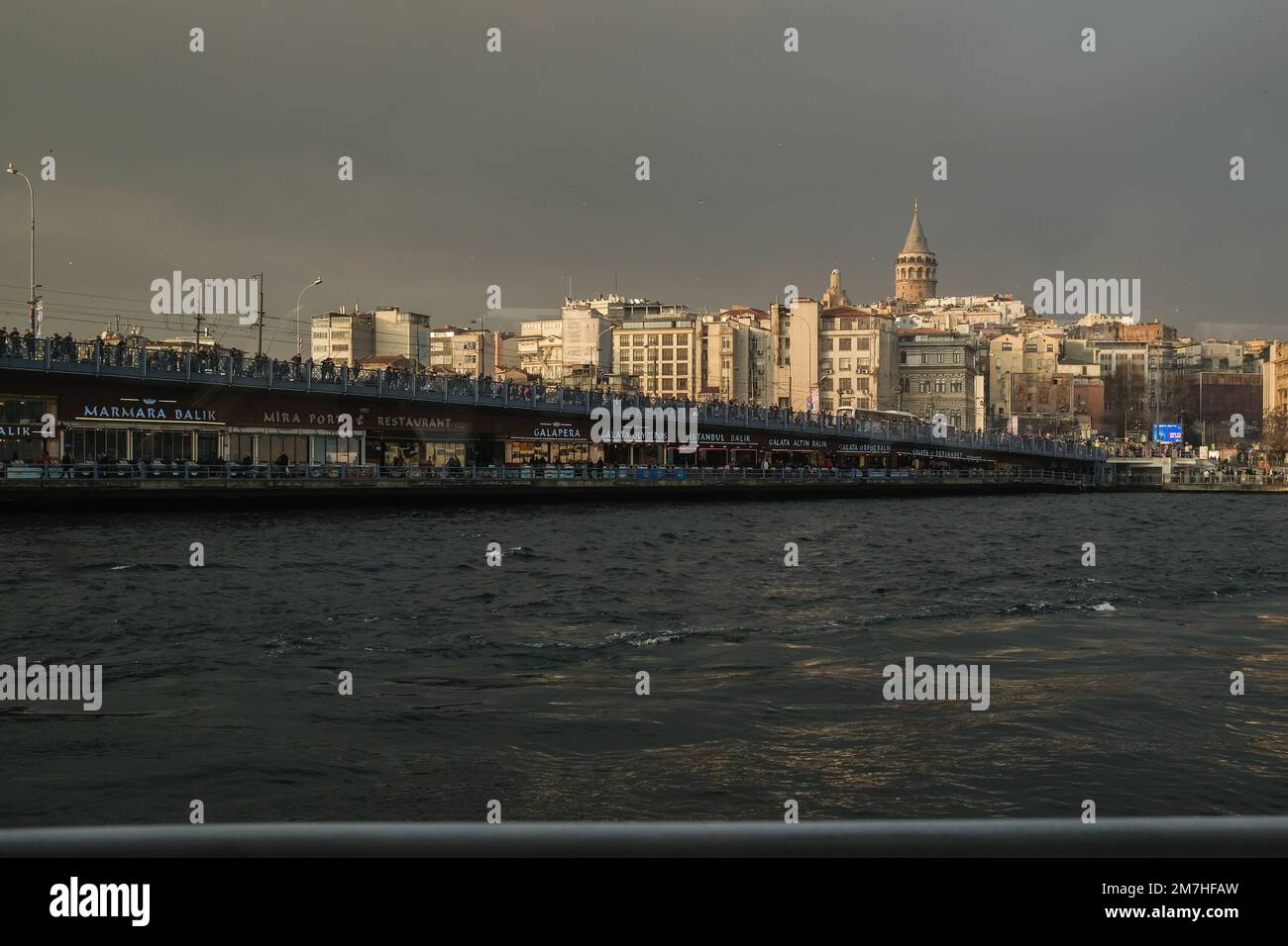 Istanbul, Turkey. 07th Jan, 2023. A view of Galata tower and Galata ...
