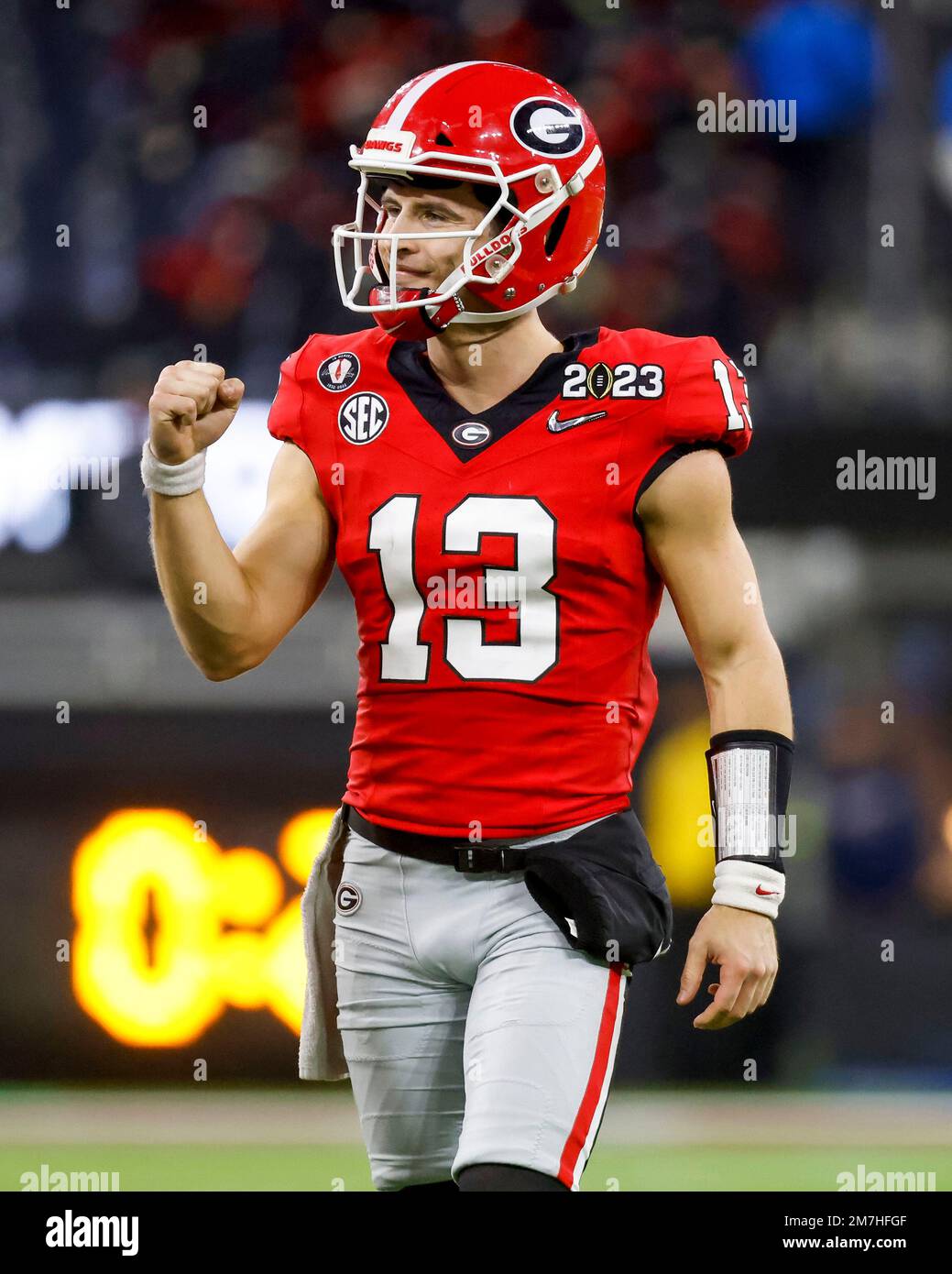 January 09, 2023 Georgia Bulldogs quarterback Stetson Bennett (13 ...