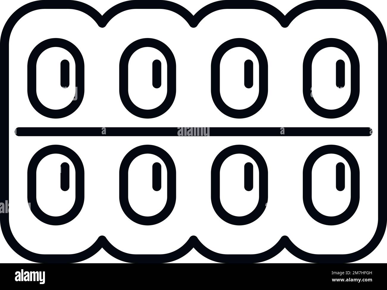 Vitamin pill icon outline vector. Sore remedy. Drop candy Stock Vector ...