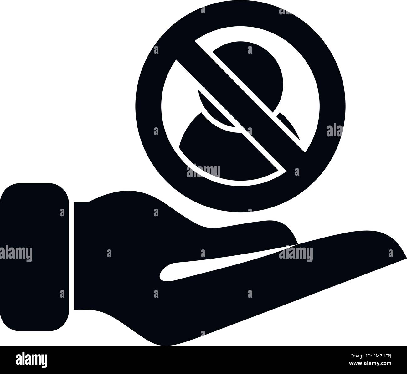 Keep remove user icon simple vector. People service. Account privacy ...