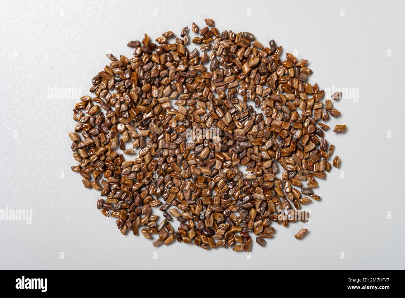 top view herb JueMingZi or Cassiae Semen or Sickle Senna Seed Stock ...