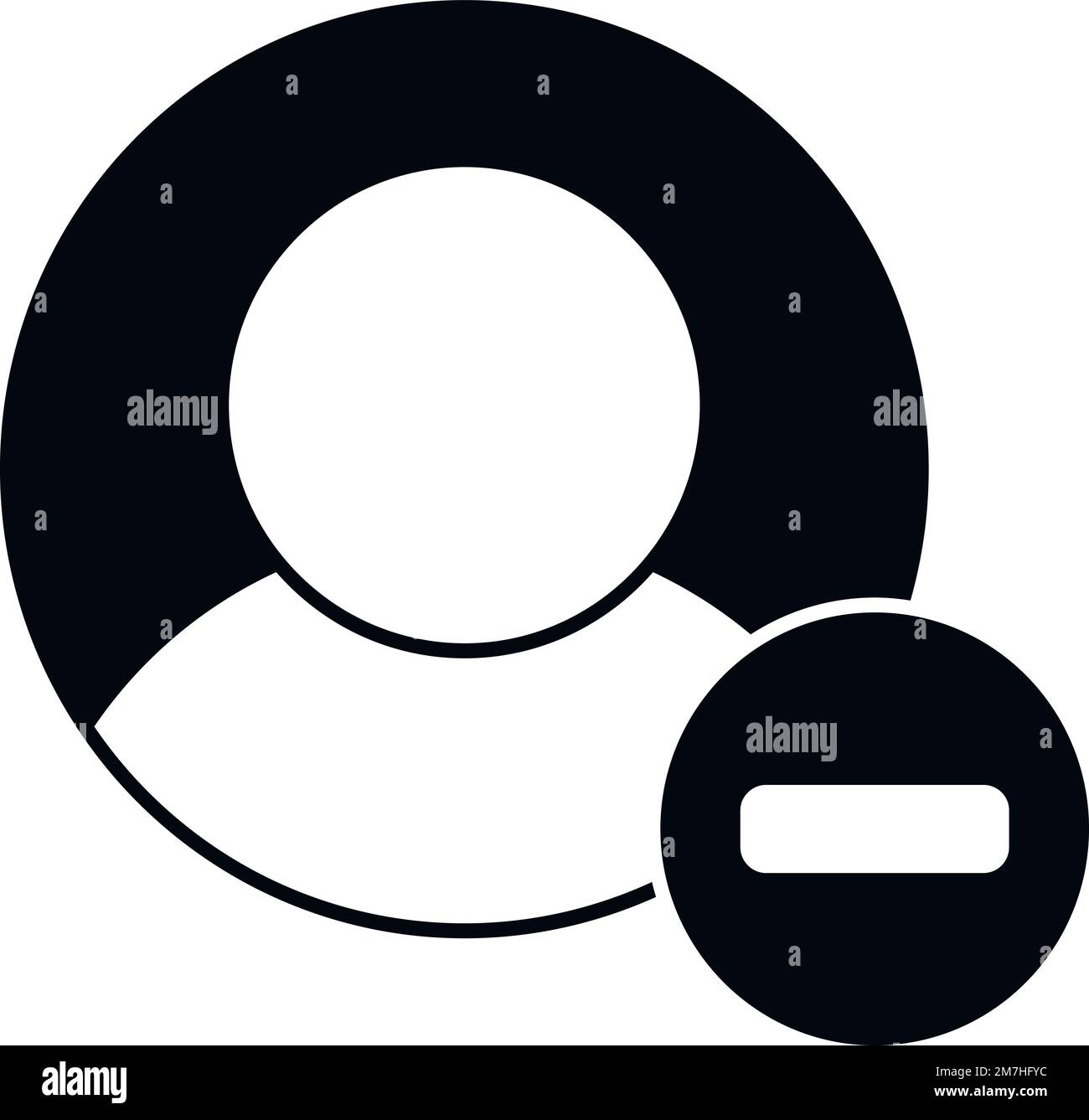 Delete user icon simple vector. Sign profile. Trash button Stock Vector ...