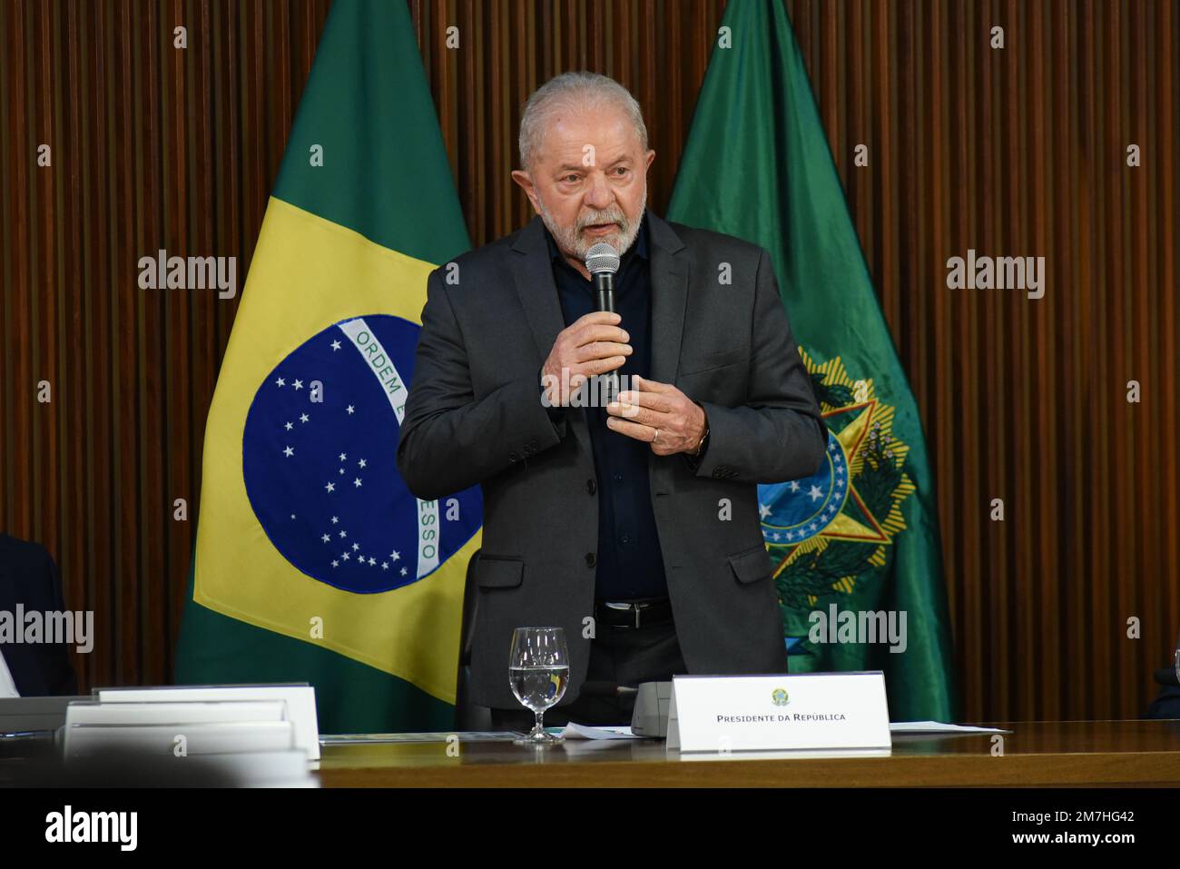 Brasilia, Brazil. 09th Jan, 2023. Photo, President Lula during the ...