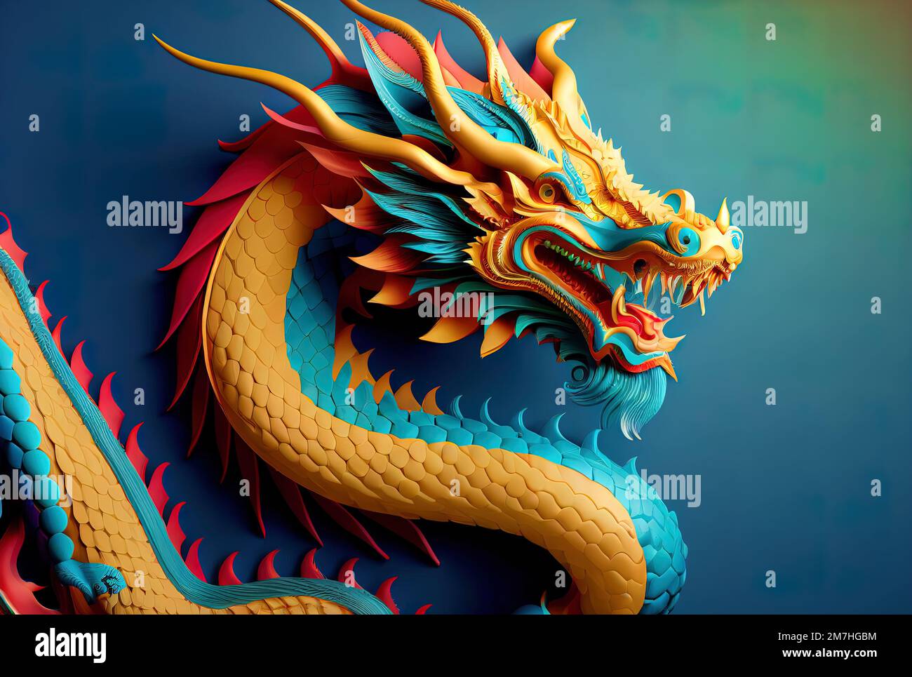 Chinese New Year Decoration--Closeup of Dancing Dragon and knots Stock ...