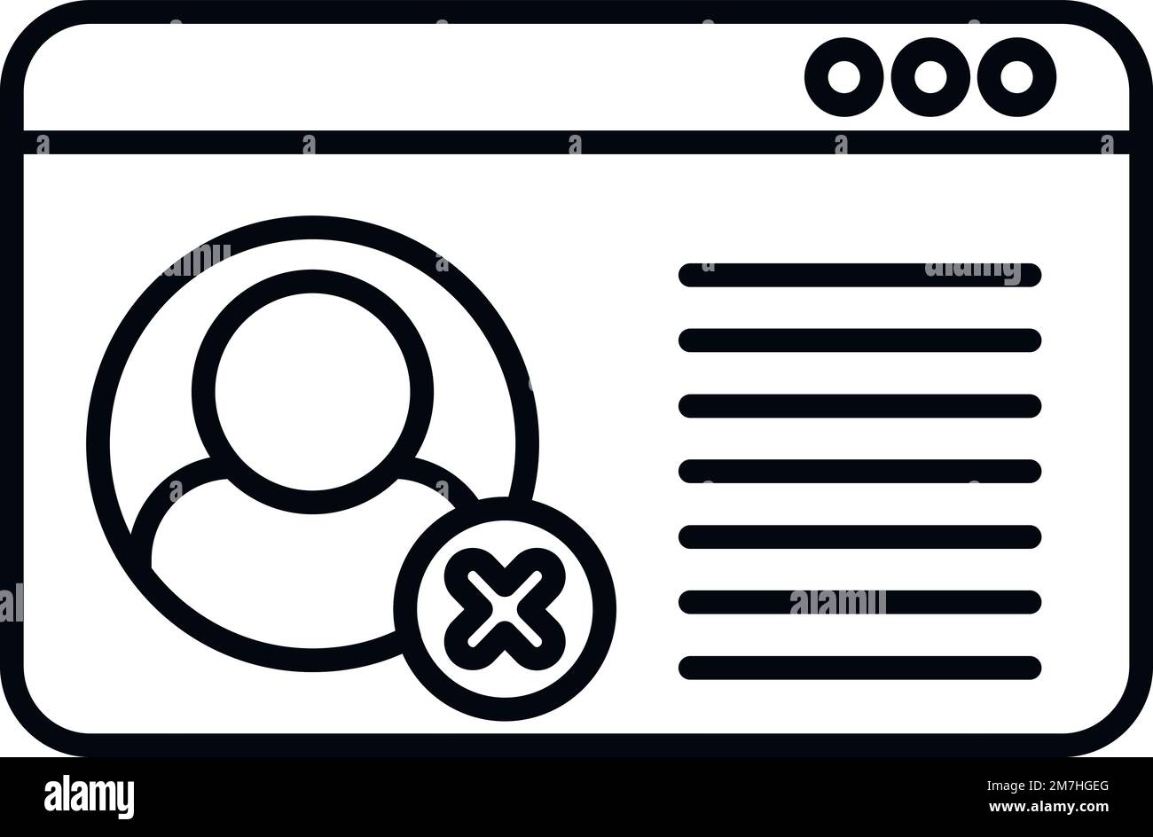 Online trash user icon outline vector. Delete service. Remove account ...