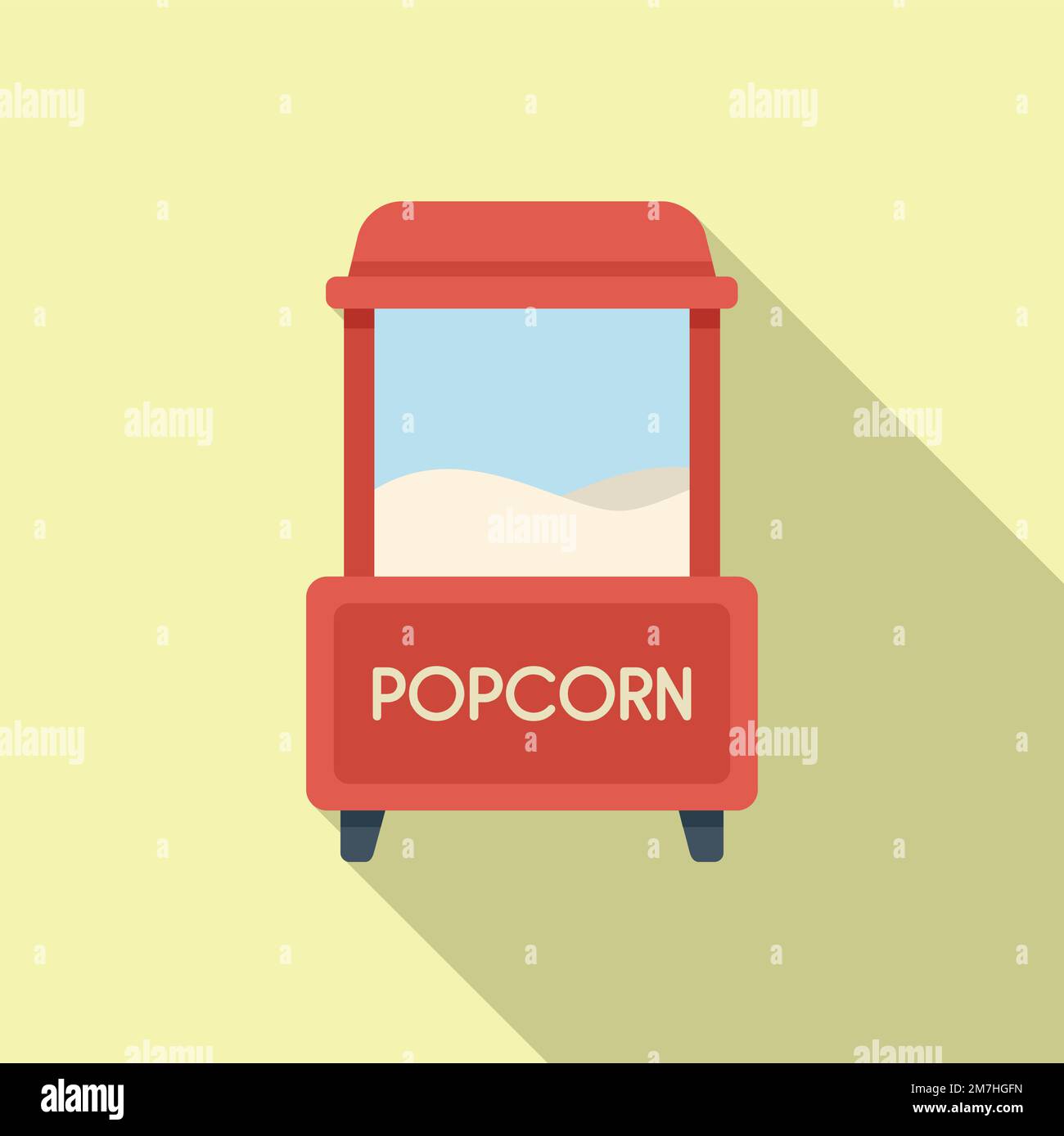 Kettle corn popper Stock Vector Images - Alamy