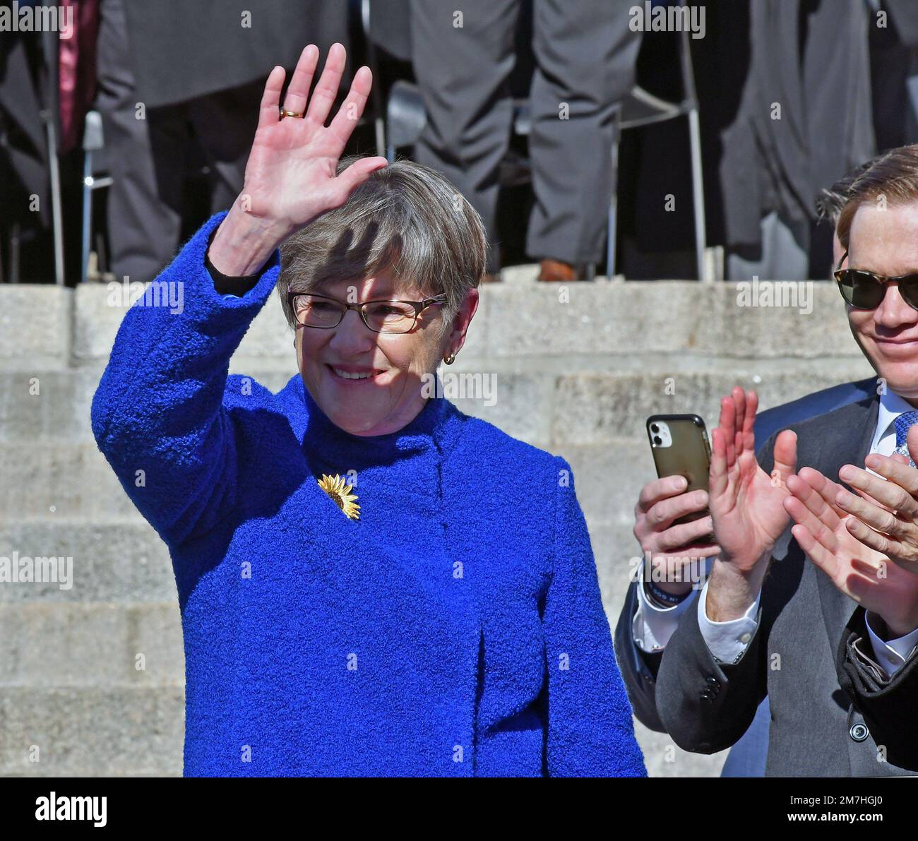 TOPEKA, KANSAS - JANUARY 9, 2023Kansas Democratic Governor Laura Kelly ...
