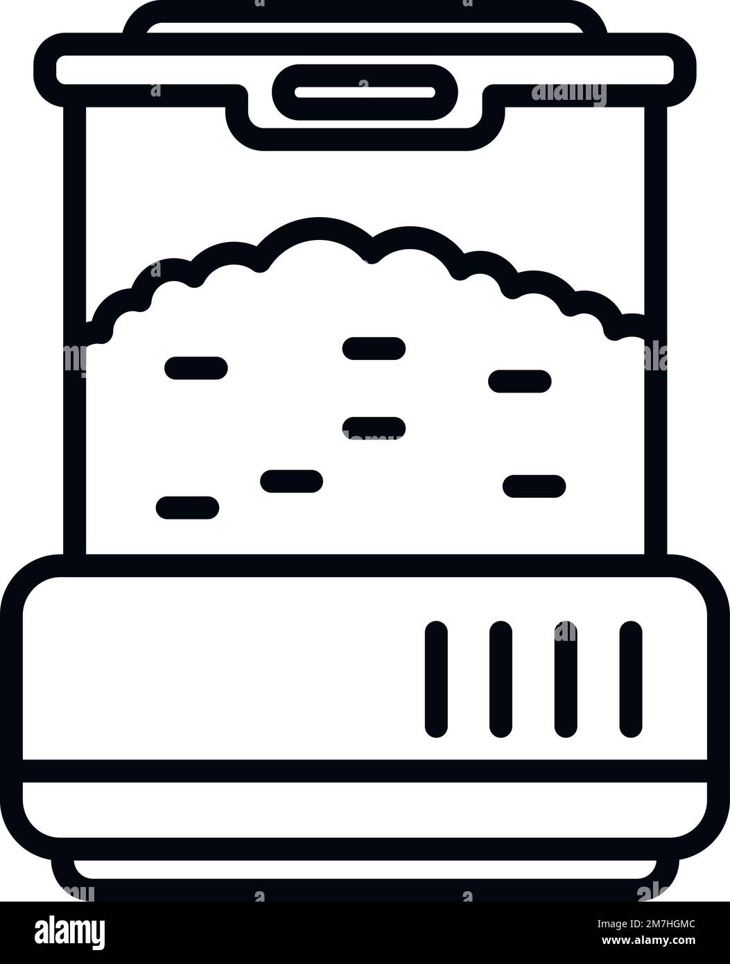 Popcorn maker machine icon outline vector. Corn seller. Cart cooking ...