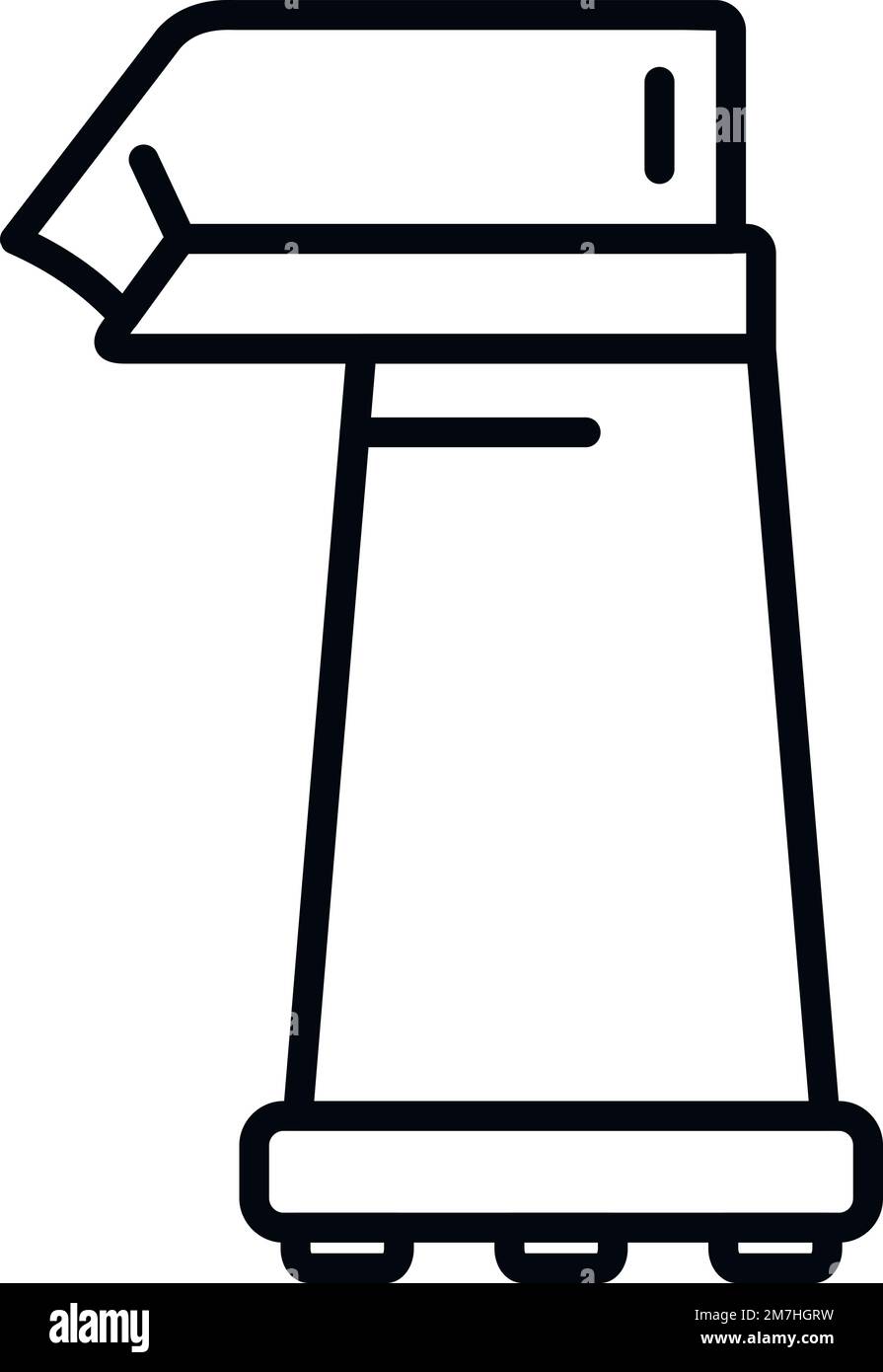 Popcorn tool icon outline vector. Seller cooking. Food stand Stock ...