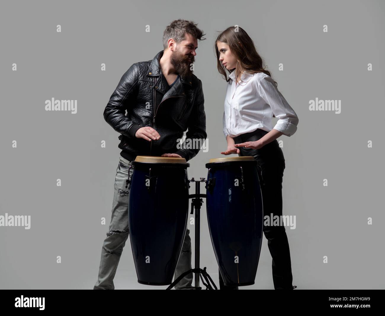 Playing conga drums hi-res stock photography and images - Alamy