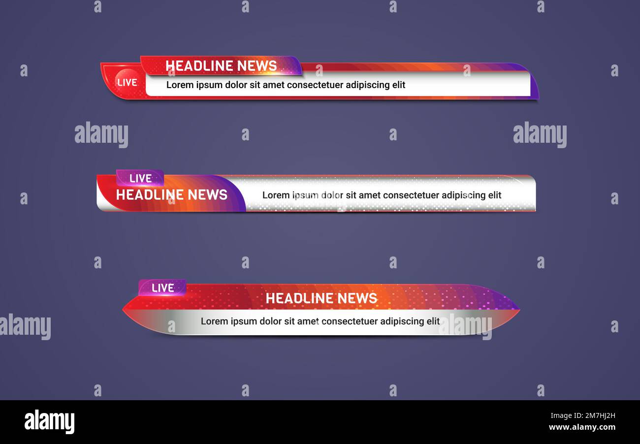 Broadcast screen overlay hi-res stock photography and images - Alamy