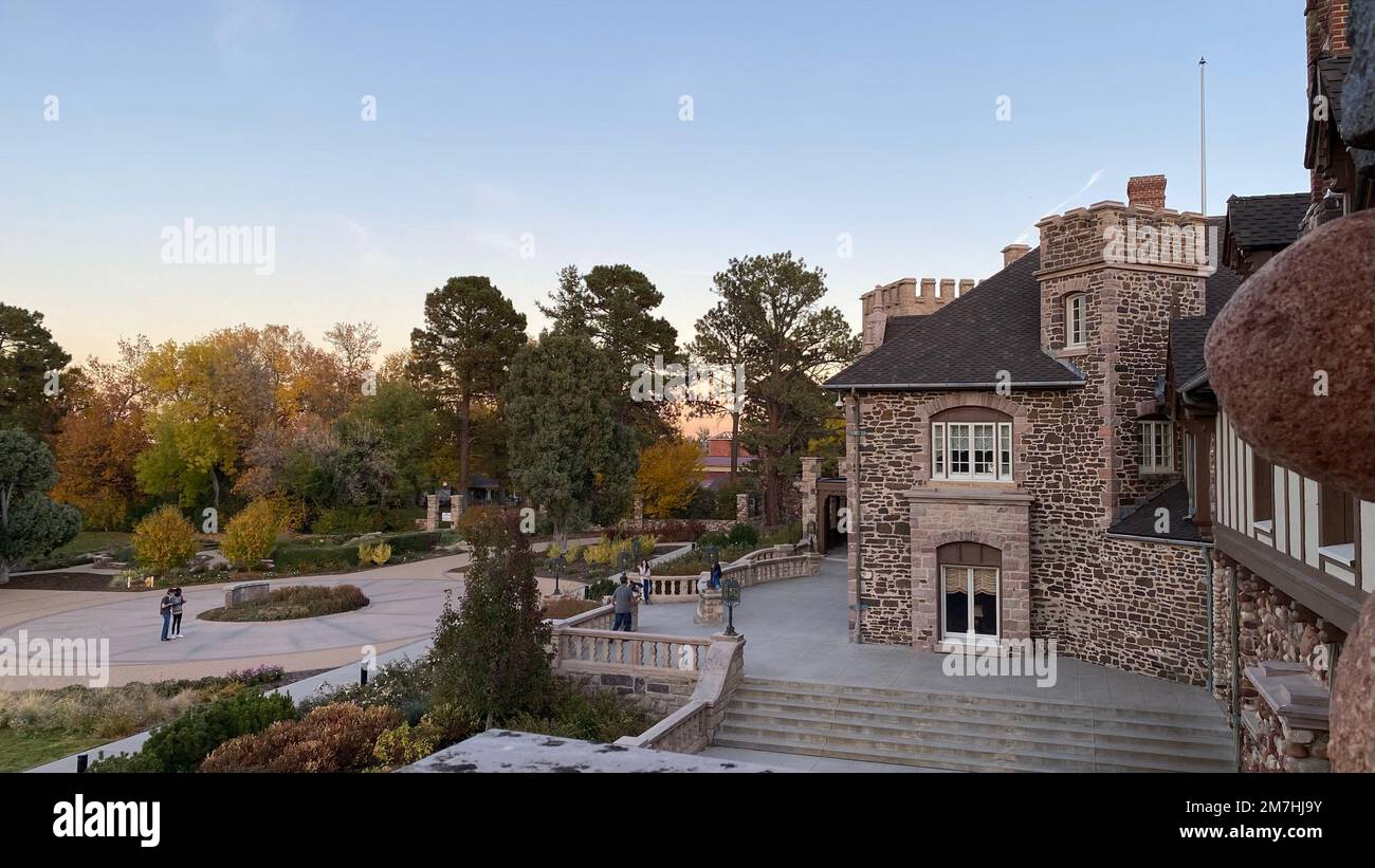 The Highlands Ranch mansion during autumn in Colorado, USA Stock Photo ...