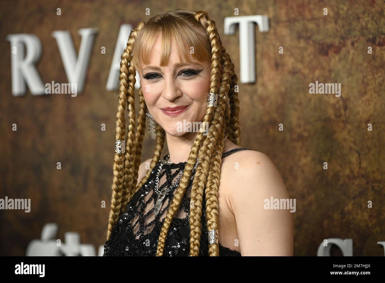 Mathilde DeHaye attends the premiere of Apple+ TV's "Servant" Season 4 ...