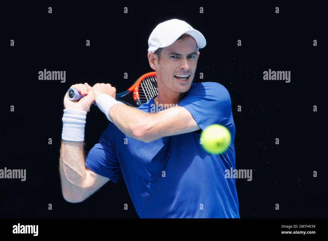 Melbourne, Australia. 10th Jan, 2023. Andy Murray (GBP) practising on ...