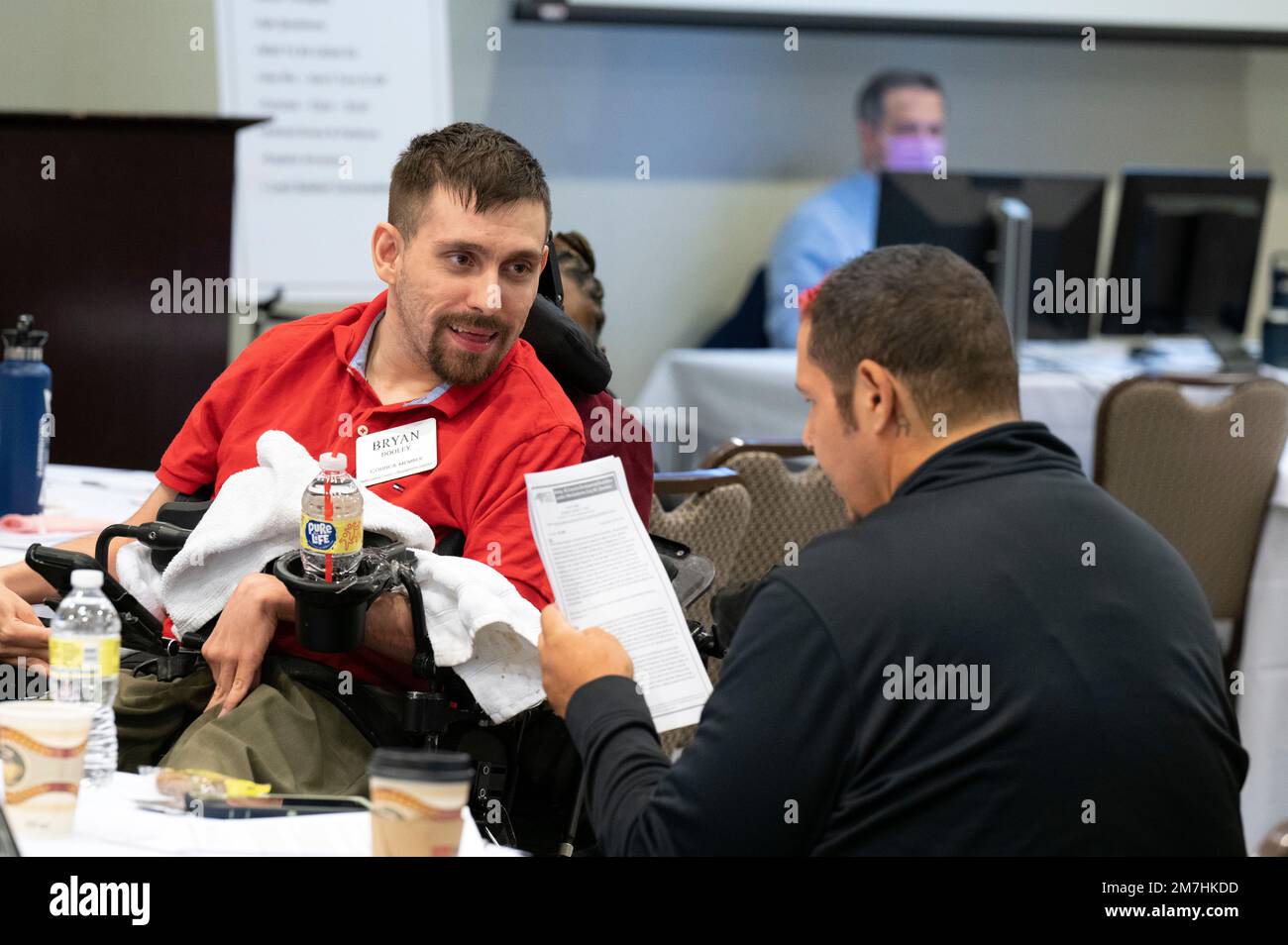 Winston-Salem, North Carolina, USA. 11th Aug, 2022. DSP Dave Owen helps ...