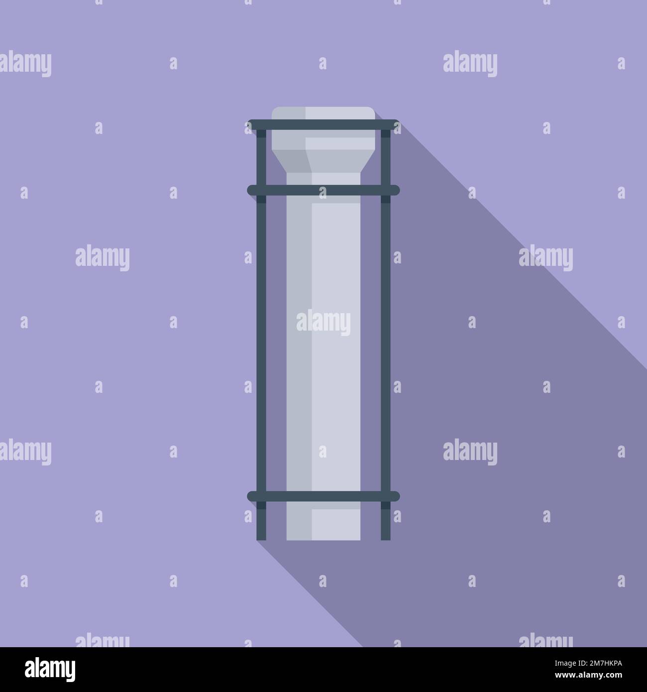 Smokestack chimney icon flat vector. Smoke factory. Tower sweep Stock ...