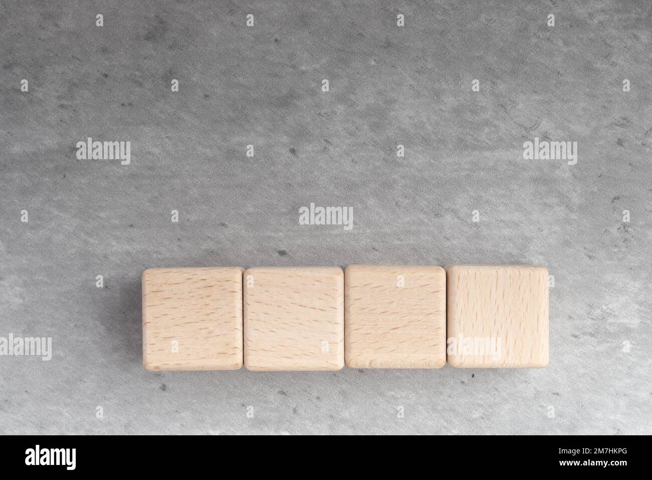 wooden blocks,on a brown background, Group of blank wooden blocks ...