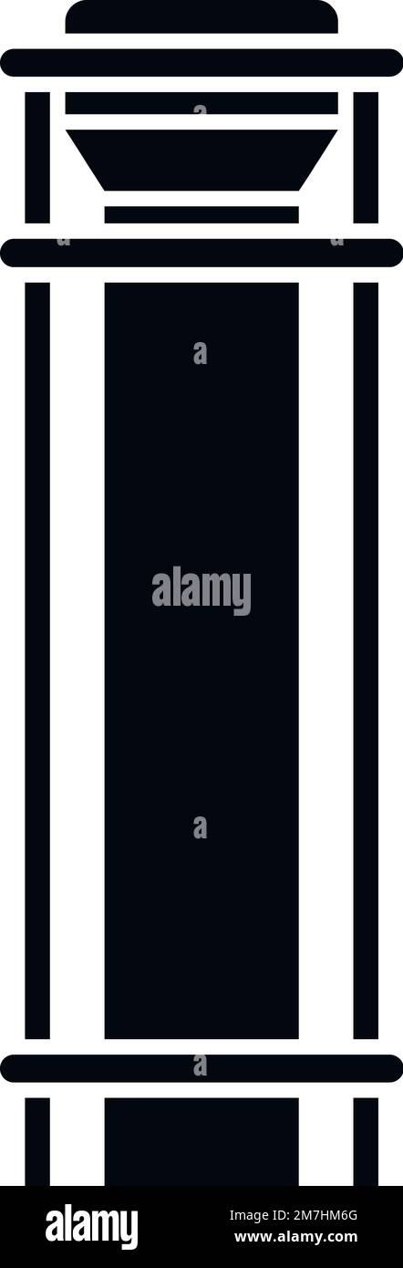 Smokestack chimney icon simple vector. Smoke factory. Tower sweep Stock ...