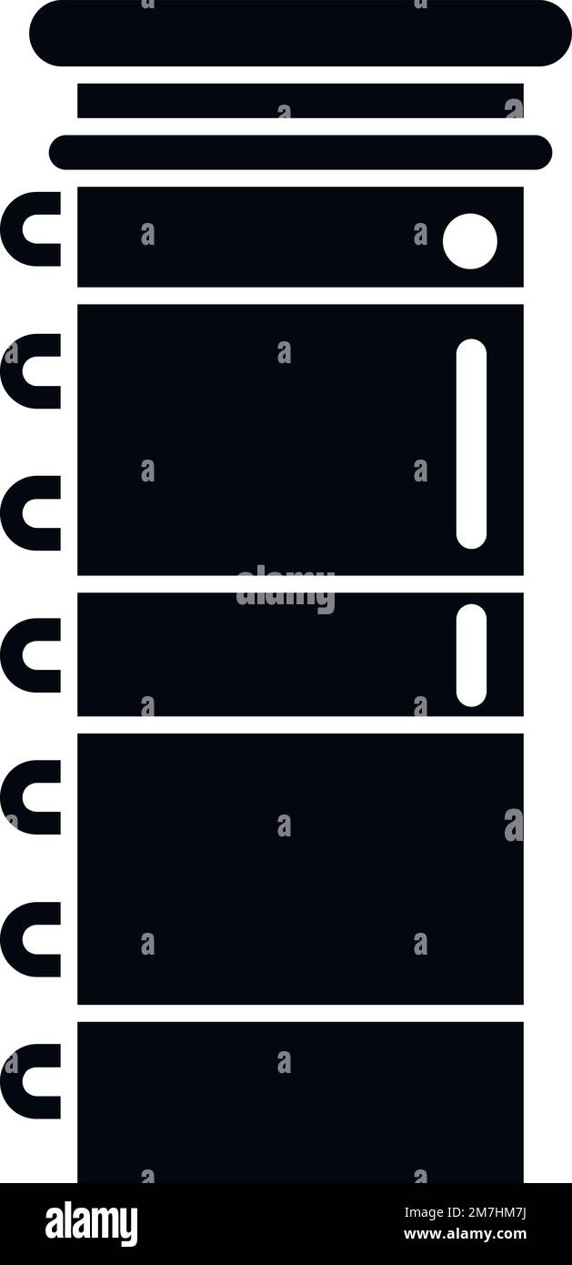 Snow chimney icon simple vector. Smoke factory. Stack fire Stock Vector ...