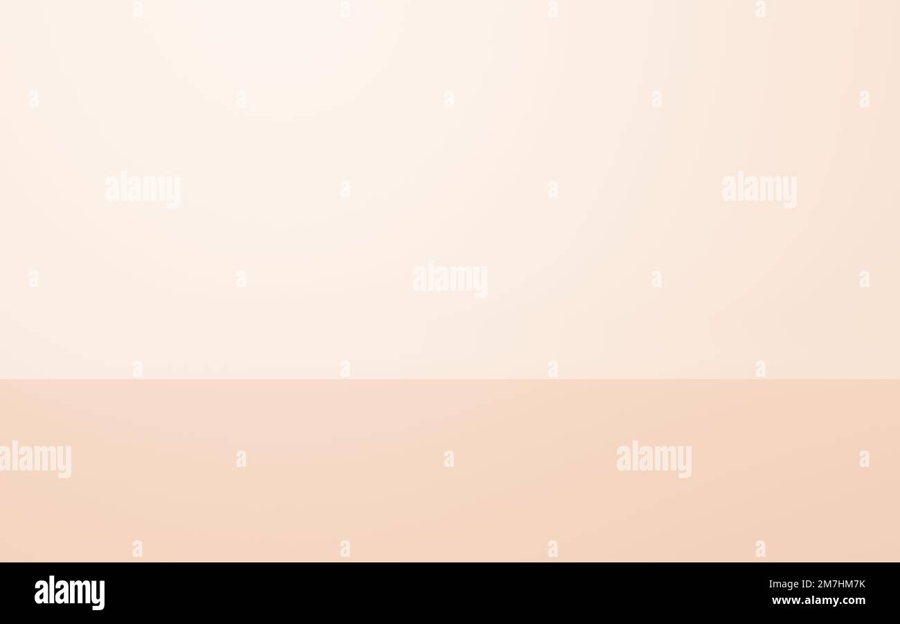 3d rendering of empty peach color background. Coral style. Scene for ...