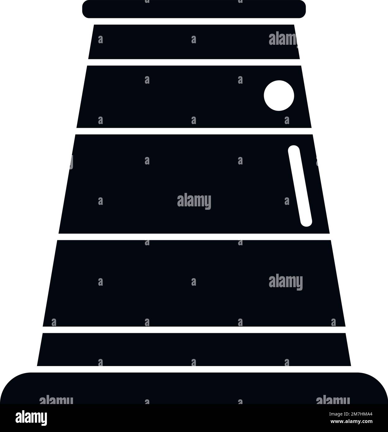 Tower chimney icon simple vector. Smoke factory. Stack fire Stock ...