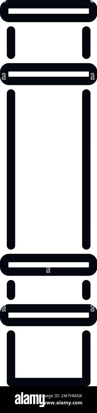 Cute chimney icon outline vector. Factory roof. Stack fire Stock Vector ...