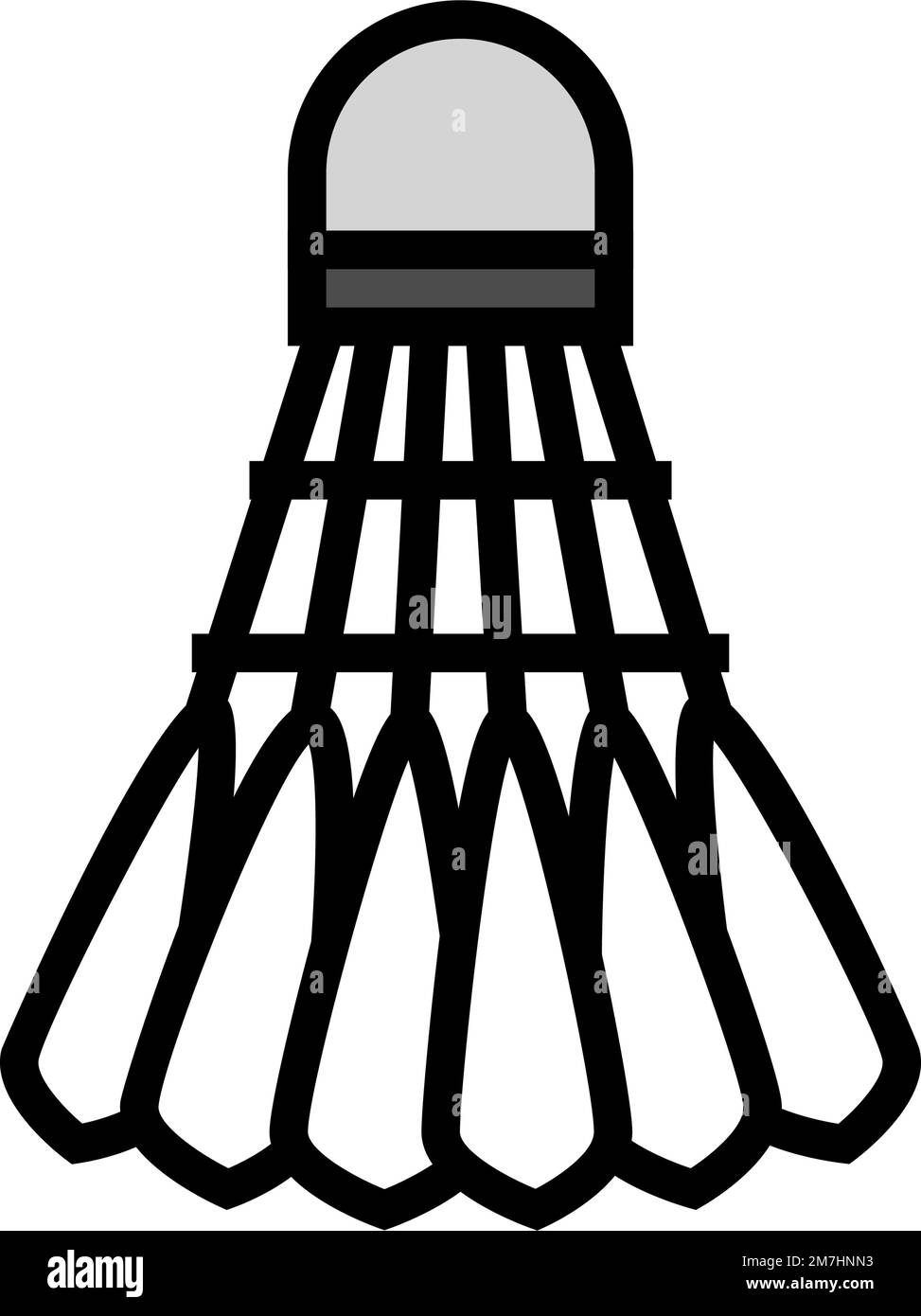 shuttlecock game color icon vector illustration Stock Vector Image ...