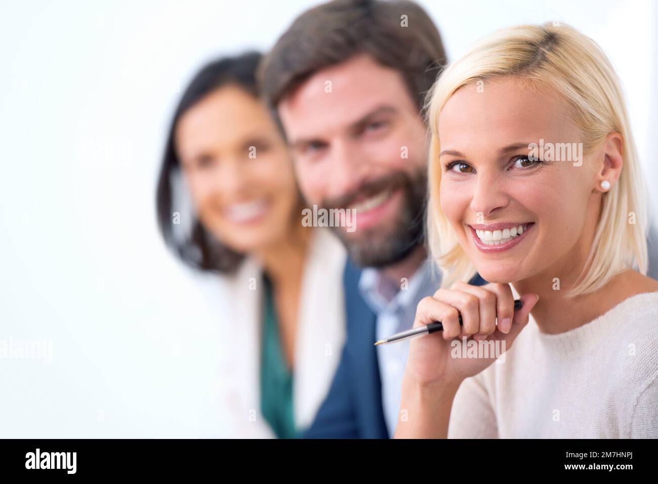 They have business success on their mind. Portrait of an attractive ...
