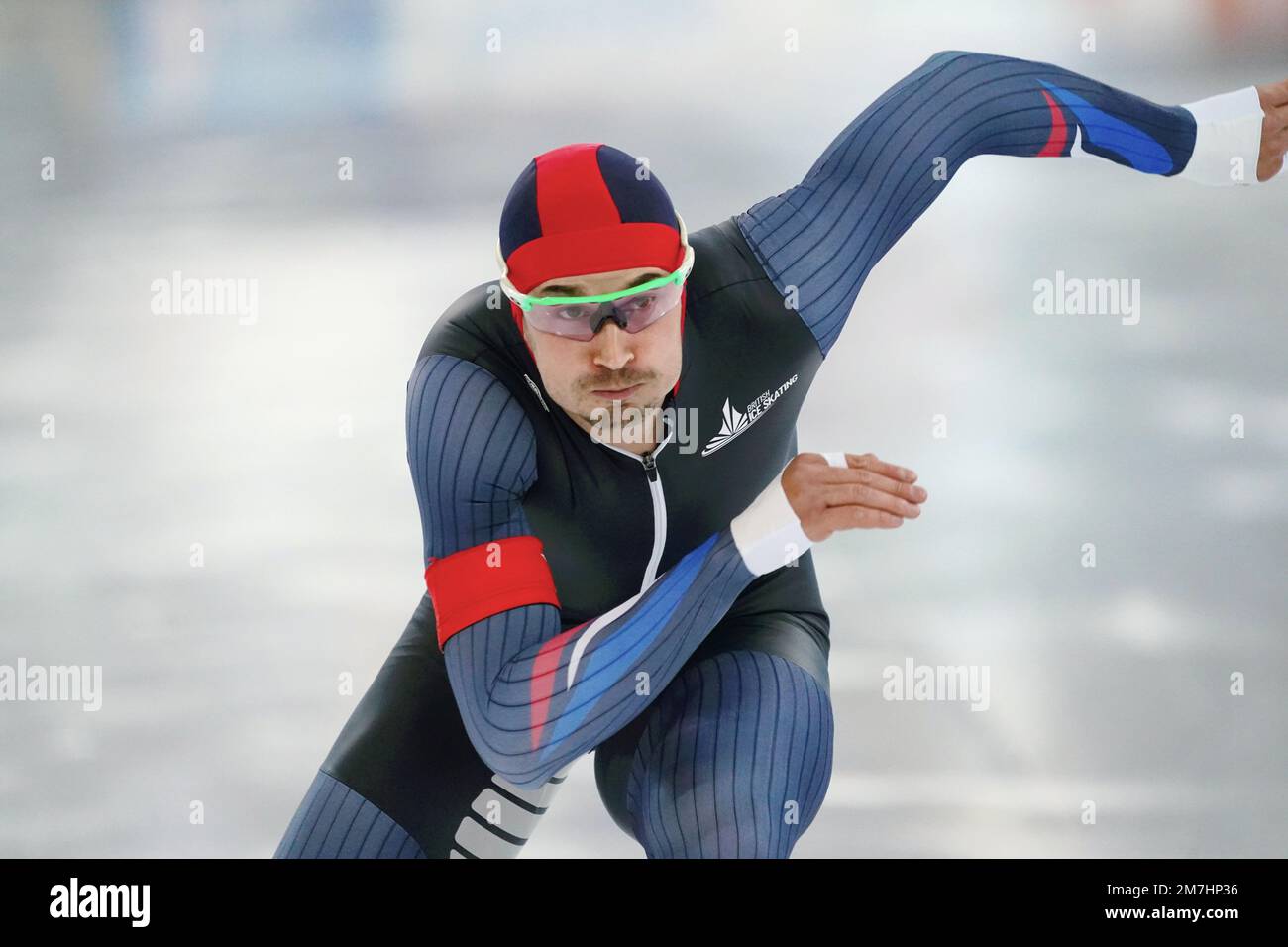 Cornelius Kersten (GBR) in action on 1000m men during ISU European ...