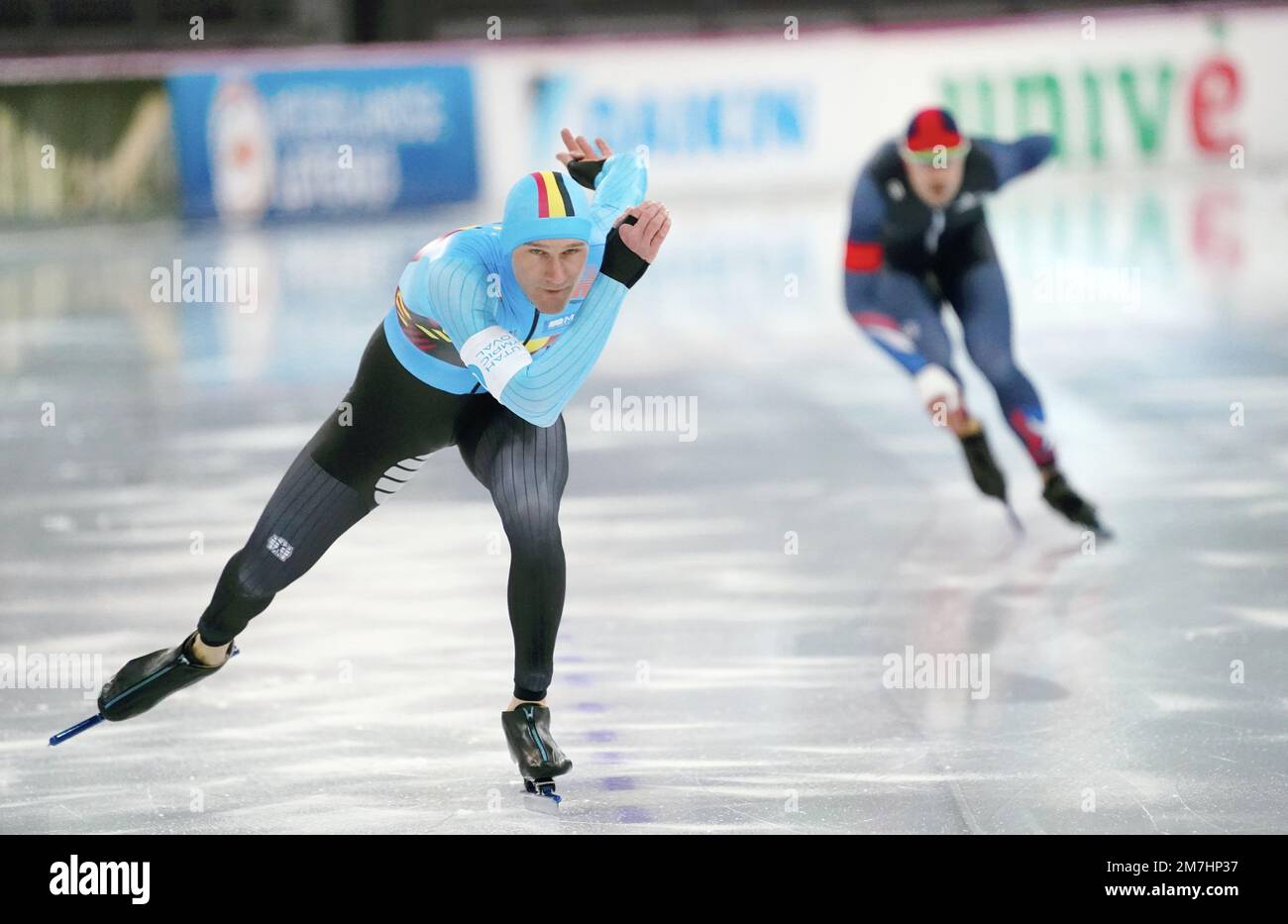 Cornelius Kersten (GBR) in action on 1000m men during ISU European ...