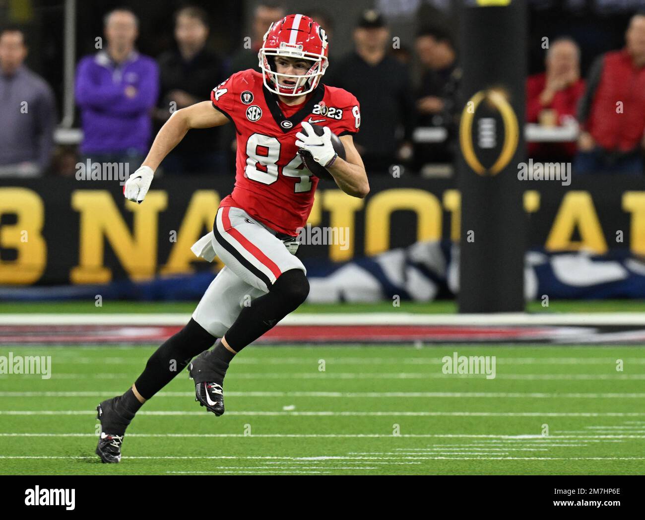 Inglewood, United States. 09th Jan, 2023. Georgia's Ladd McConkey runs ...