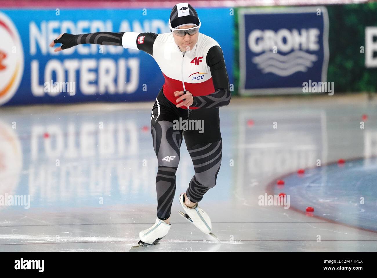 Magdalena Czyszczon (POL) competing in 500m women Allround during ISU ...