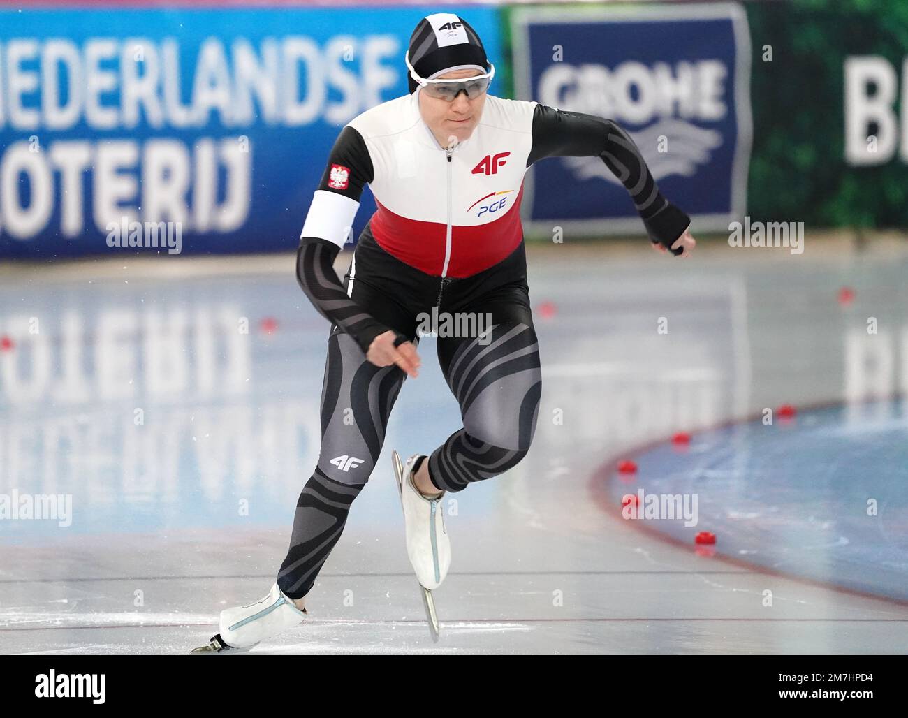 Magdalena Czyszczon (POL) competing in 500m women Allround during ISU ...