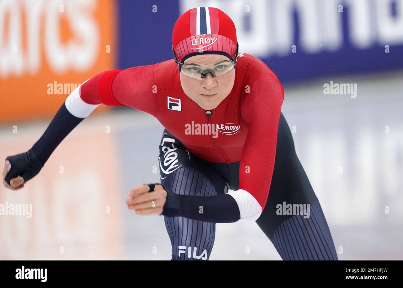 Sophie Karoline Haugen (NOR) competing in 500m women Allround during ...