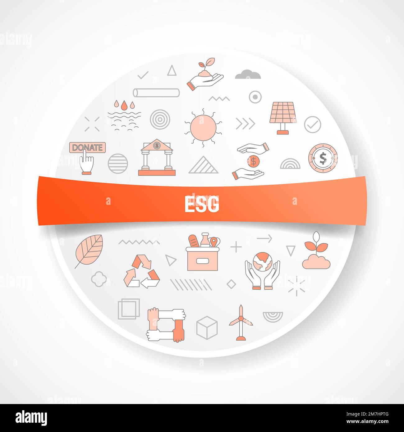 esg environmental social governance concept with icon concept with ...