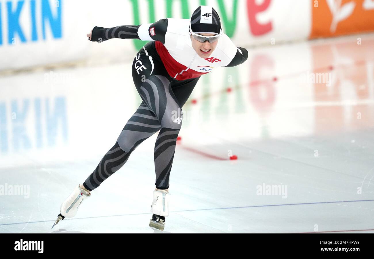 Magdalena Czyszczon (POL) in action on 1500m women Allround during ISU ...