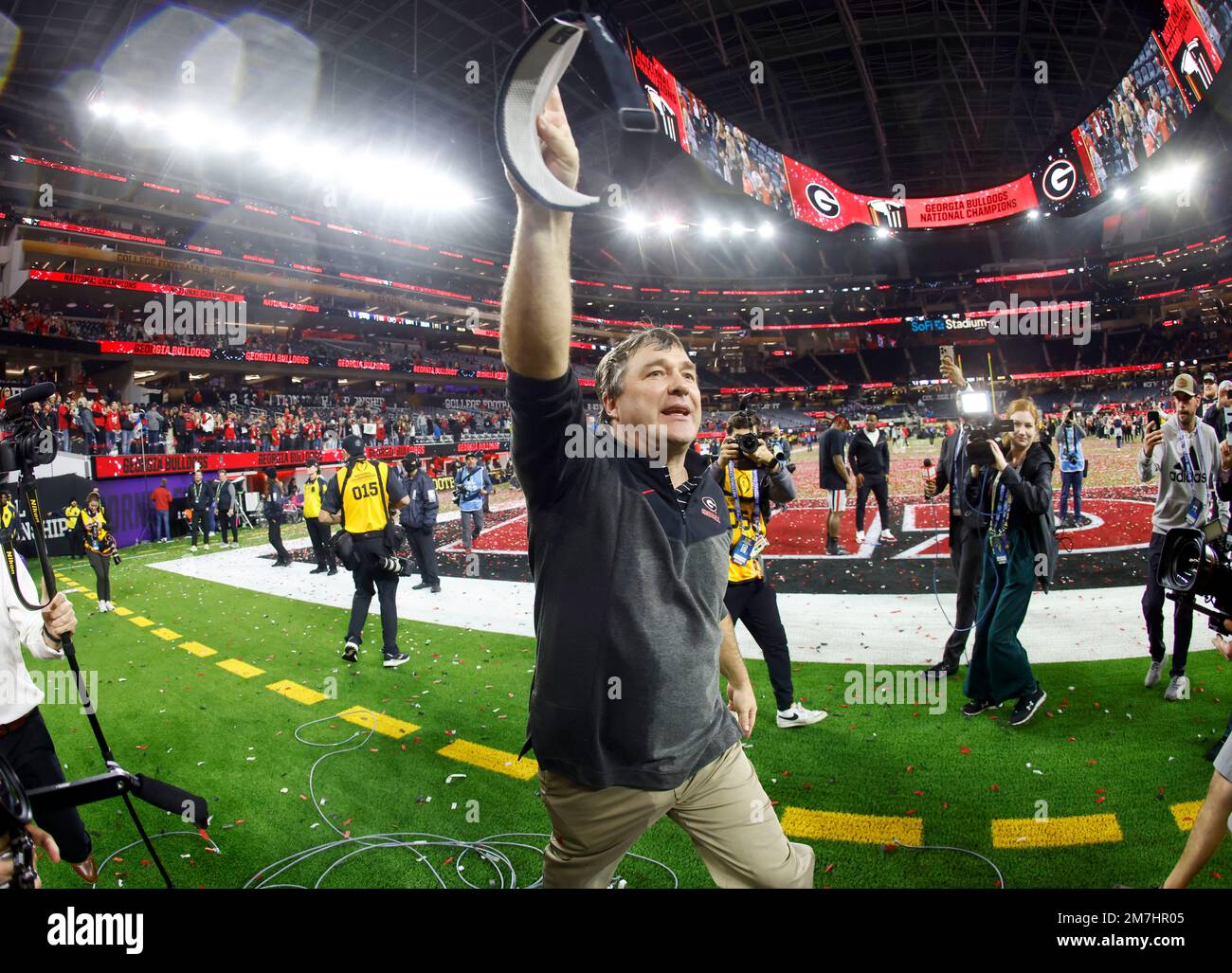 Inglewood, California, USA. 09th Jan, 2023. Georgia Bulldogs head coach ...