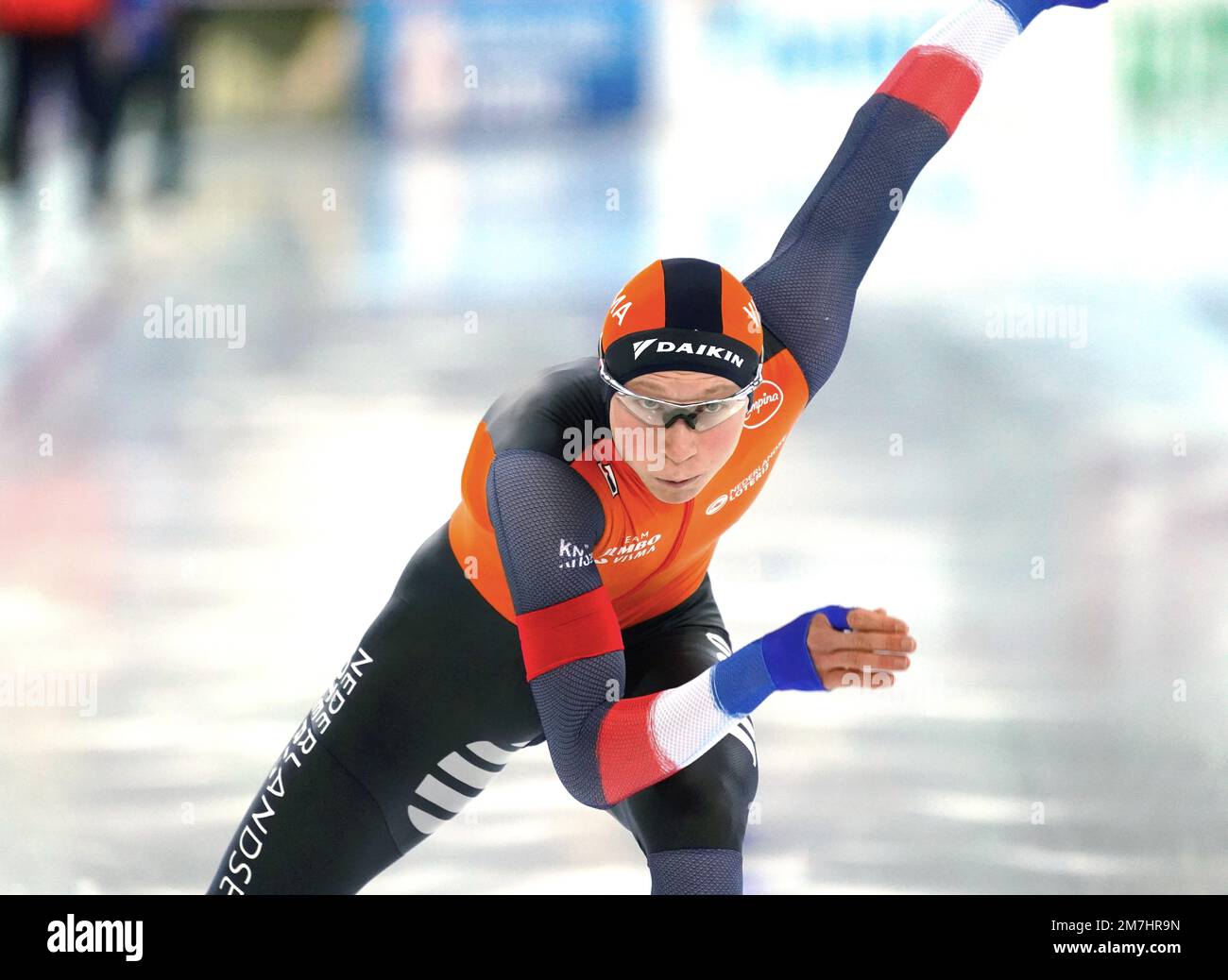 Merijn Scheperkamp (NED) in action on 1000m men during ISU European ...