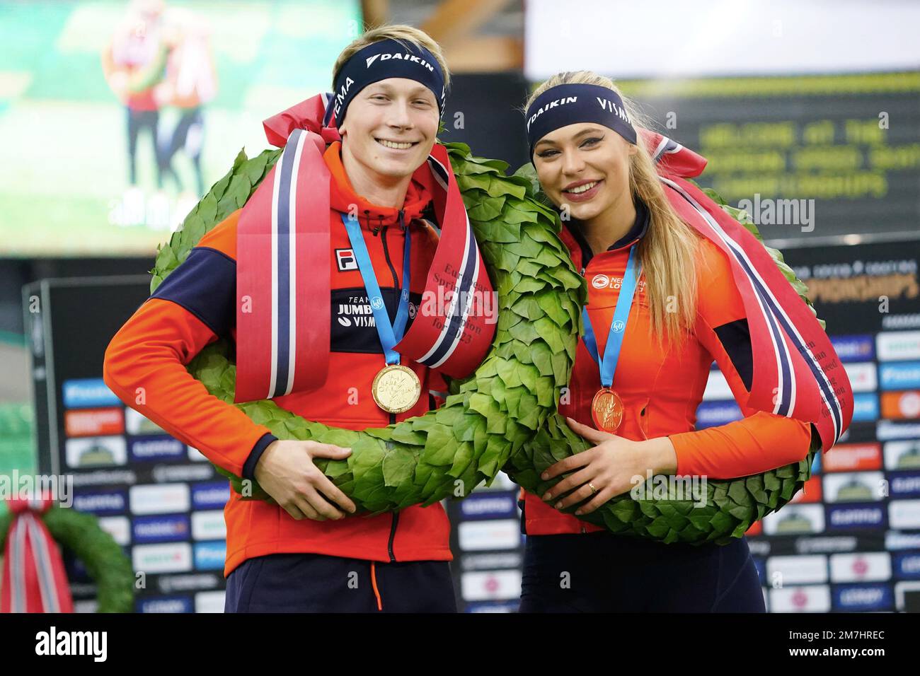 European Champion Sprint Merijn Scheperkamp (NED) and Jutta Leerdam ...