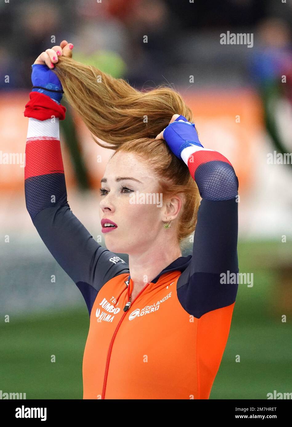Antoinette Rijpma-de Jong (NED) competing in 3000m women Allround ...
