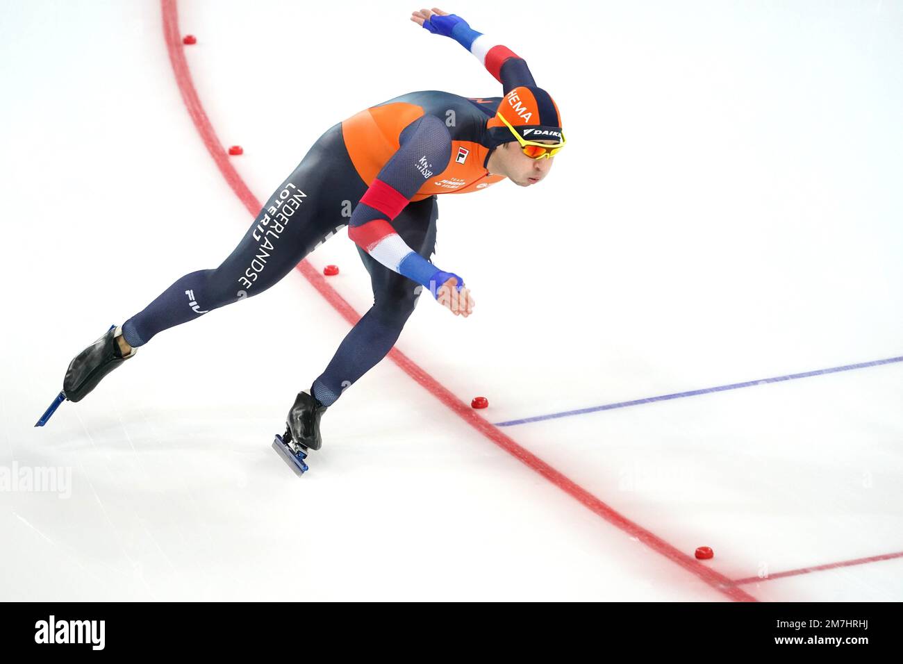 Kai Verbij (NED) competing in 2nd 500m men during ISU European Speed ...