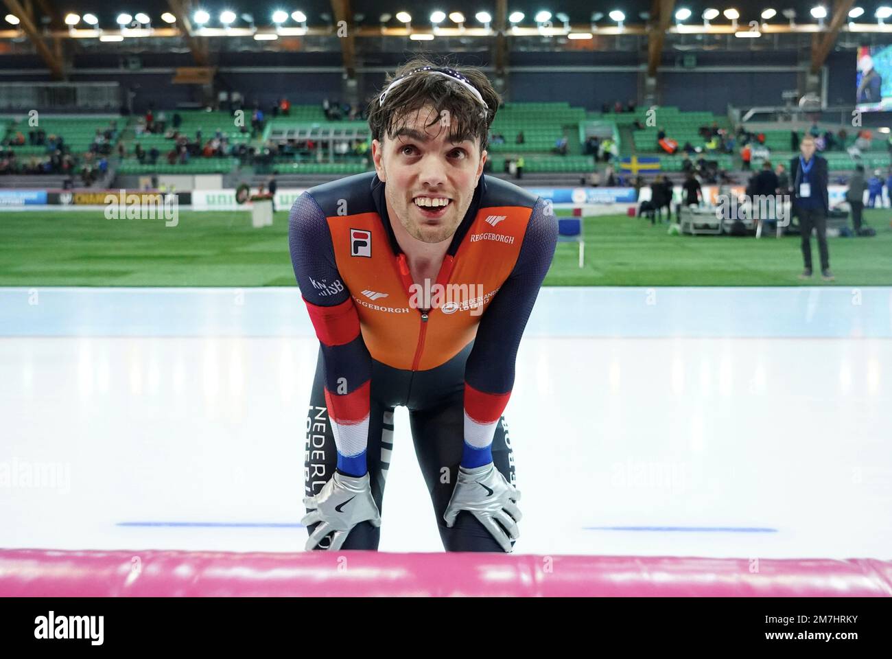 Patrick Roest (NED) on 10.000m during ISU European Speed Skating ...