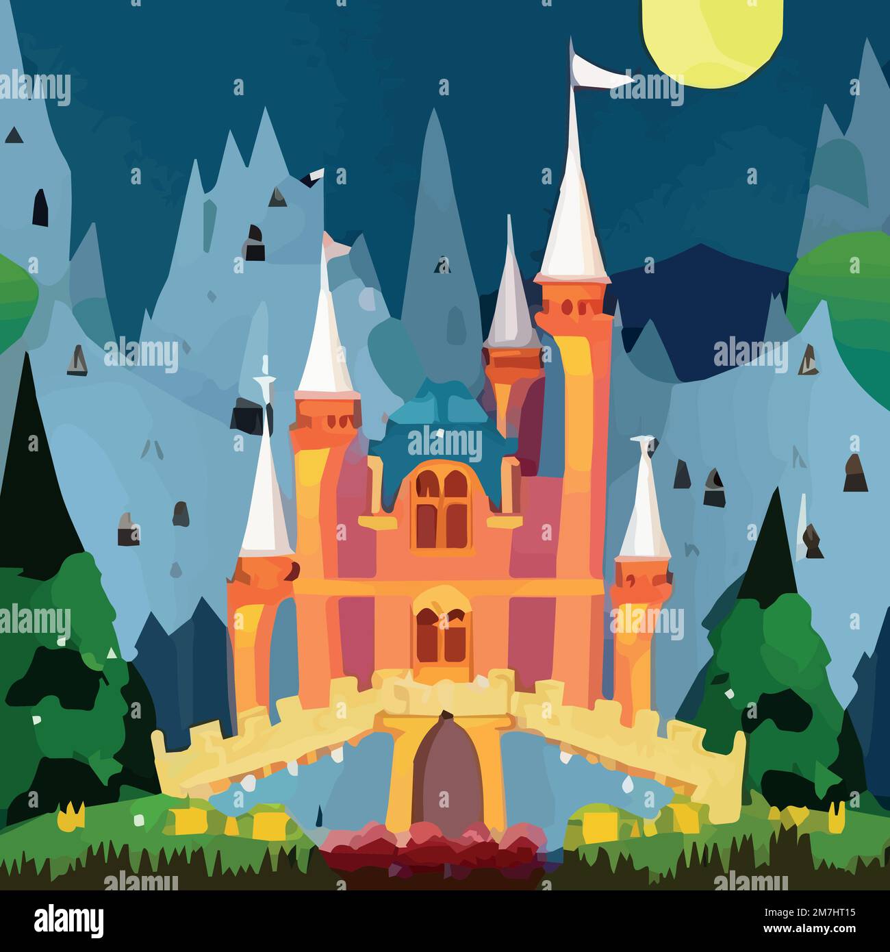 Medieval stone homes Stock Vector Images - Alamy