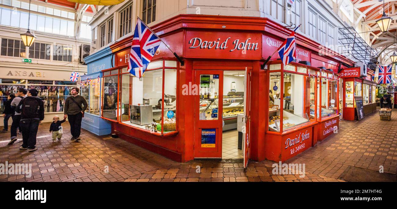 Covered Market Oxford, historic market with permanent stalls and shops ...