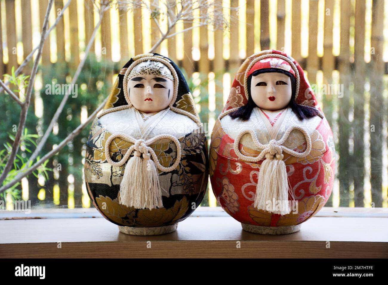 Japanese antique and ancient traditional dolls Dogo no hime and nishiki ...