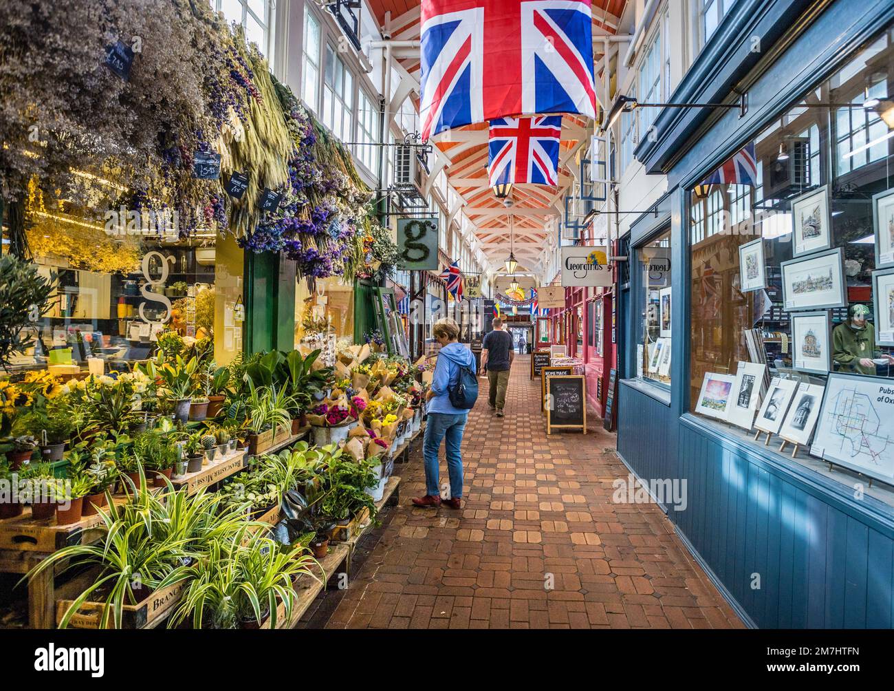 Covered Market Oxford, historic market with permanent stalls and shops ...