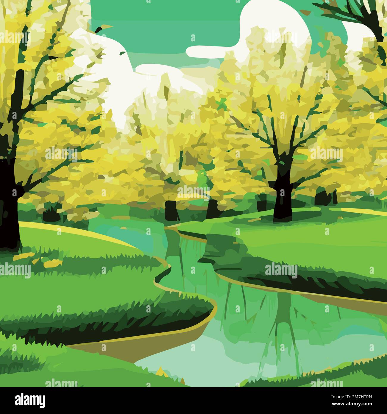 Blue grass flower Stock Vector Images - Alamy